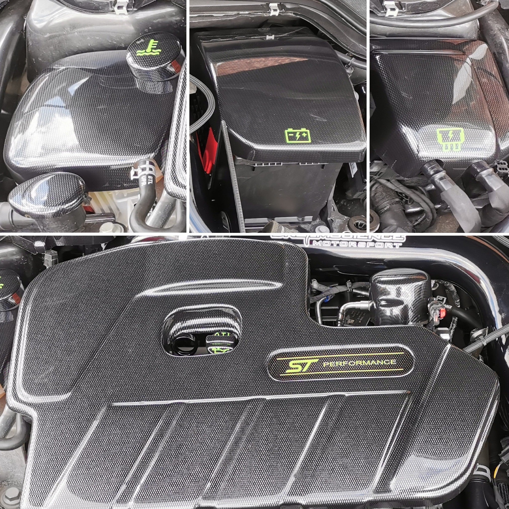 Proform Large Engine Bay Dress Up Kit Bundle - Mk4/4.5 Focus ST (Plast