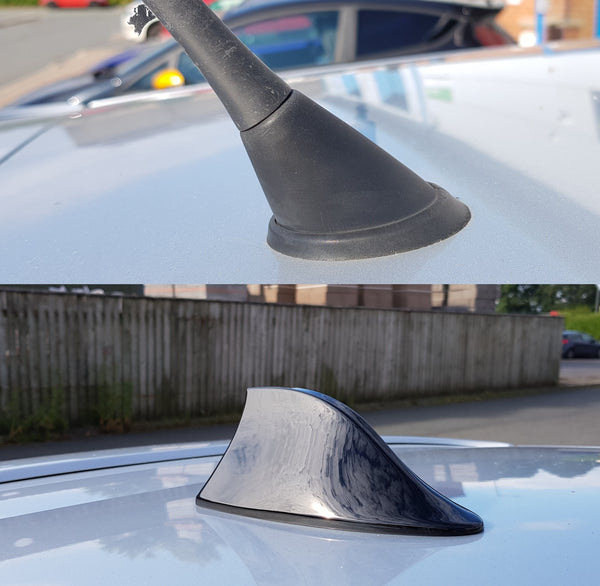 Shark Fin Aerial Painted Hydrodipped Volkswagen Golf Mk5 inc